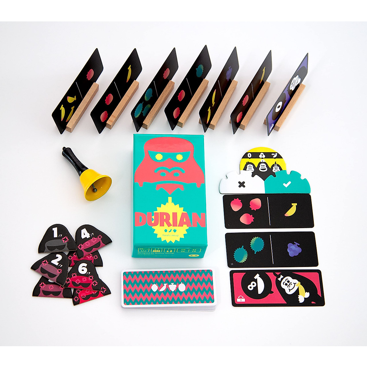 Oink Games Durian - Fast-Paced Japanese Deduction & Bluffing Game | Perfect Stocking Stuffer or White Elephant Gift | Ages 7+ | Jungle-Themed Fun for Family & Friends