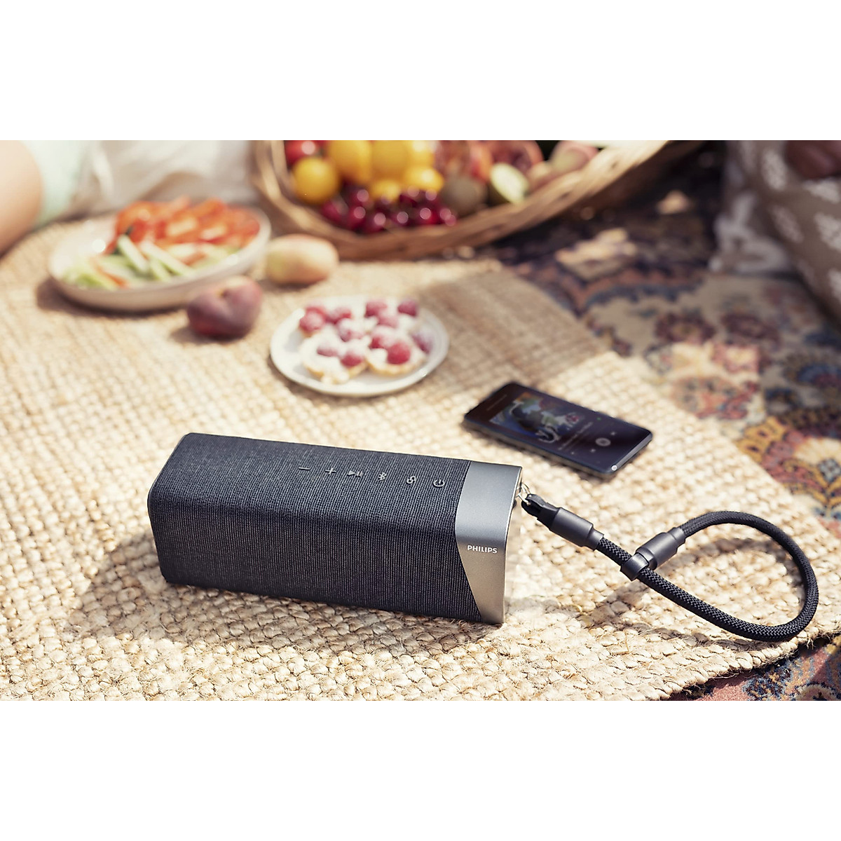 PHILIPS S5505 Wireless Bluetooth Speaker with Large Bold Sound, Up to 12 Hours Playtime, IPX7 Waterproof, Medium, TAS5505