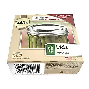 Kerr Wide Mouth Jar Lids, Set of 12