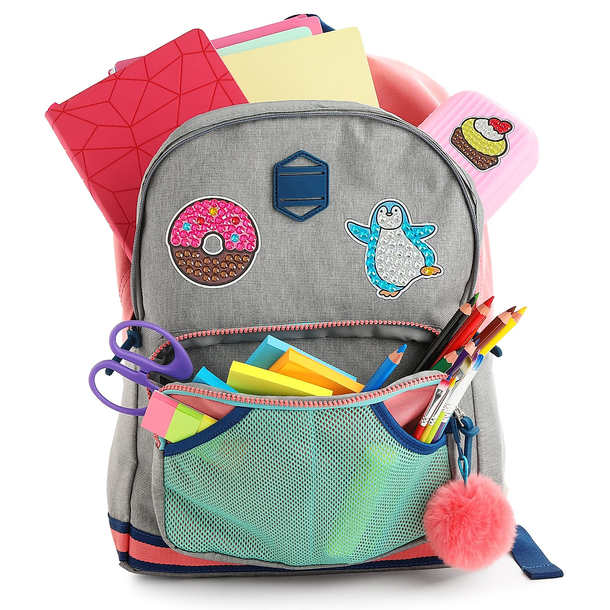 C CRYSTAL LEMON Diamond Painting Kits - Diamond Painting Stickers Kit with 2 Cards and 12 Diamond Stickers- Multicolored Paint with Diamonds for Girls and Boys