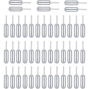 100PCS 4ml Cupcake Pipettes for Strawberries and Desserts, Clear Plastic Squeeze Transfer Pipettes and Dropper Liquid Injector