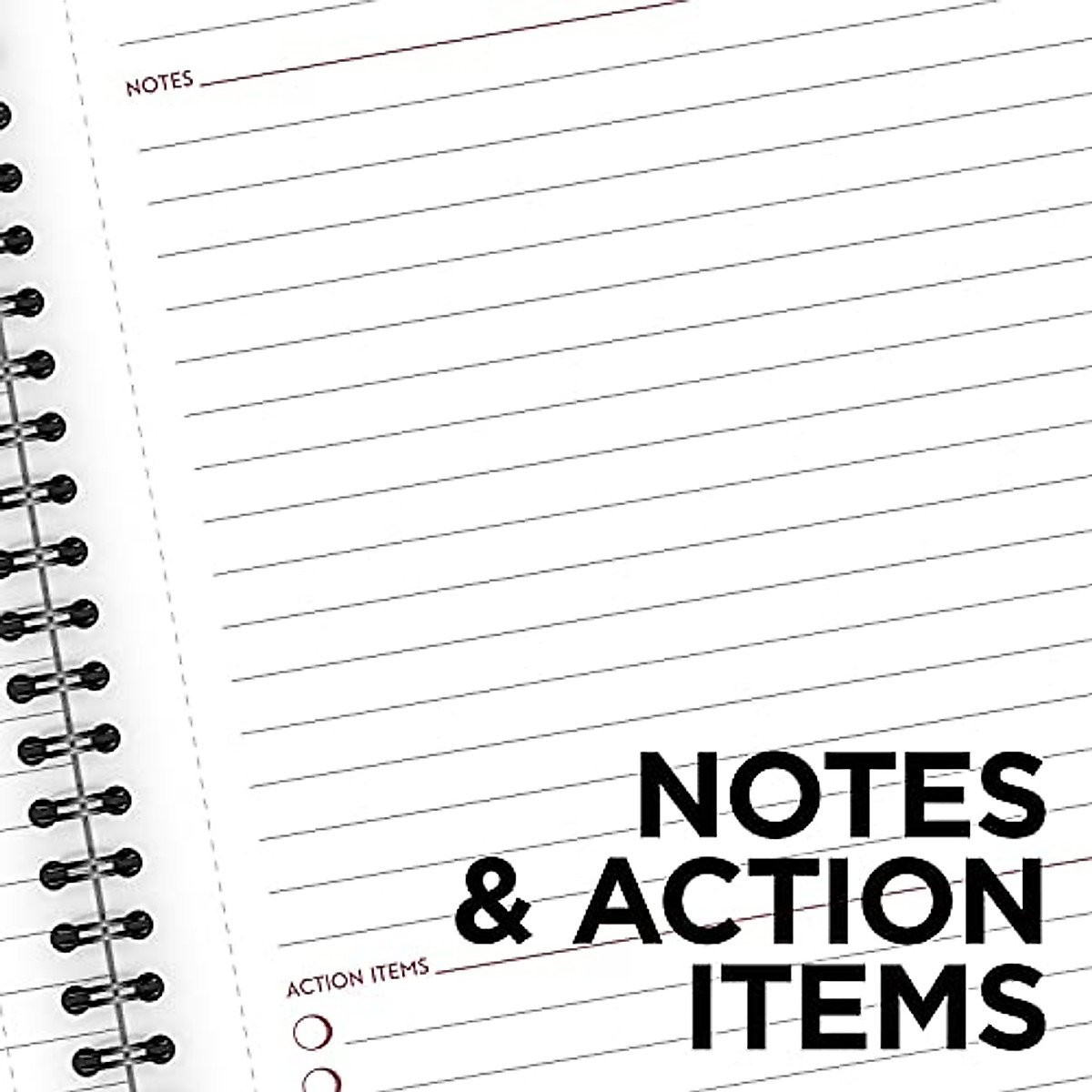 Cambridge Limited Notebook, 9-1/2” x 6-5/8”, 80 Sheet Business / Meeting Notebook, Black (06982)