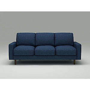 US Pride Furniture Modern Simple Style Soft 3 Seater Sofa with Removable Cushion and Wood Support