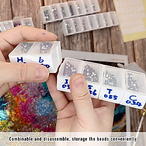 Staroar Diamond Painting Tools - Containers for Diamonds organizing Combinable Boxes Beads Storage