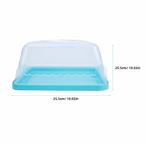 LIFKOME Cake Carrier with Lid and Handle, Clear Cake Container Locking Cake Come Box Pie Carrier Cake Serving Stand Holder Cake Keeper Platter Tray for Transport and Storage
