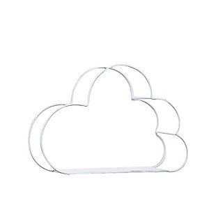 TOPINCN Cloud Shape Metal Wall Hanging Storage Shelf, Floating Wall Shelves Iron Storage Racks Hanging Decor Organizer Flower Pot Storage Rack Storage Box Wall Book Figurines Display
