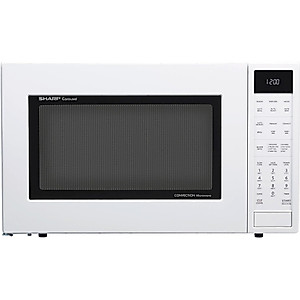 Sharp Convection Microwave Oven SMC1585BW - Combination - 1.5 ft³ Capacity - Convection, Microwave, Roasting, Baking, Browning - 10 Power Levels - 900 W Microwave Power - 15.40" Turntable - 120 V AC -