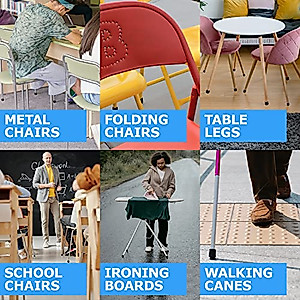 4 Rubber Chair Leg Caps 7/8 Inch Rubber Folding Chair Leg Caps, Non-Slip Chair Leg Floor Protectors for Hardwood Floors, Chair Leg Tips Caps 7/8 Inch Rubber Table Feet Cover Gripper Pads (Gray)