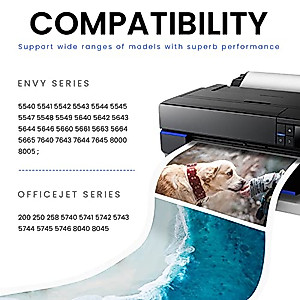 62XL Black/Tri-Color Ink Cartridges Replacement for HP 62 Ink 62XL Combo (2 Pack) Work with Envy 5640 5660 5540 7640 5661 5542 5642 5643 5661 7643 7645, OfficeJet 200 250 5740 5741 5745 5746 Printer