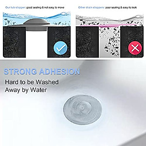 HengLiSam Shower Drain Stopper, Bathtub Stopper Sink Drain Plug Silicone Hair Catcher Shower Drain Cover Suitable for Bath Tub Bathroom and Kitchen 2 Pack