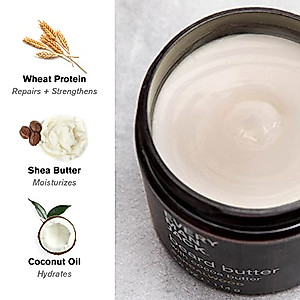 Every Man Jack Beard Butter- Subtle Sea Salt Fragrance - Hydrates and Styles Dry, Unruly Beards While Relieving Itch - Naturally Derived with Shea Butter and Coconut Oil - 4-ounce (2 Pack)