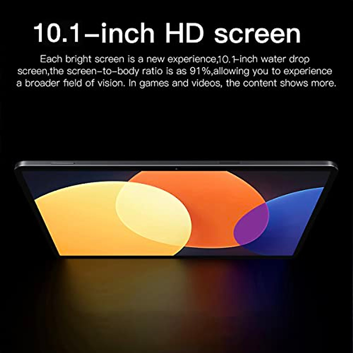 Tablet 10.1 inch Android 8.1 Tablet Latest Octa-Core Processor, 32GB ROM+3GB RAM Storage, 2MP+5MP Camera, Bluetooth, 128GB Expand Support, IPS Full HD Display, WiFi, Dual-SIM 丨Blue