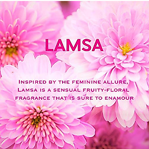 Naseem Lamsa Aqua Perfume Alcohol Free with composition of Rose Fruity Vanilla Musk Long Lasting Arabian Fragrance for Women Extrait de Parfum 2.7 Fl Oz