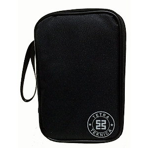 Tetra-Teknica Essentials Series MCH-01 Double-Layered and Padded Carrying Zipper Case with Wrist Strap for Handheld Multimeter, Color Black