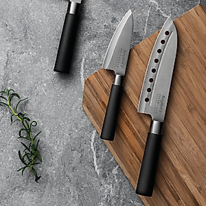 BergHOFF Essentials Santoku Knife 4.5" Ergonomically Designed PP Handle Multifunctional Knife Sharp & Well Balanced