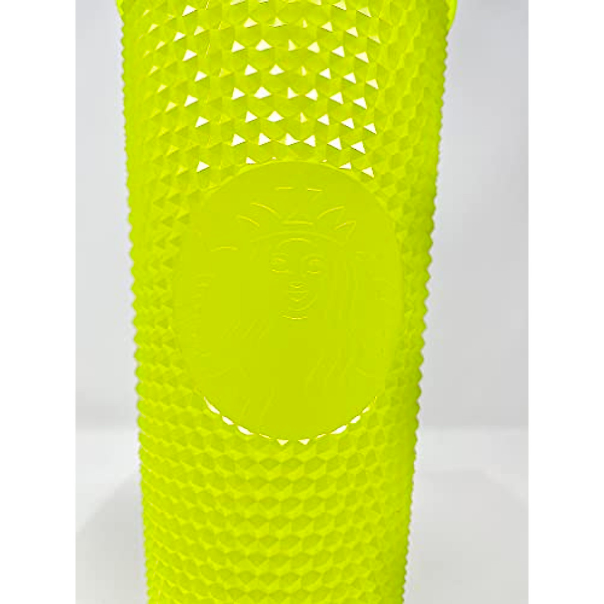 Starbucks 24 oz Double Wall Glow in the Dark Black Light UV Slime Green Cold Cup Tumbler