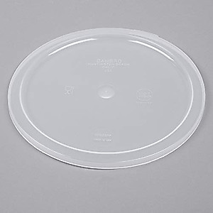 Cambro RFS6PP190 Camwear 6-Quart Round Food Storage Container with Lid