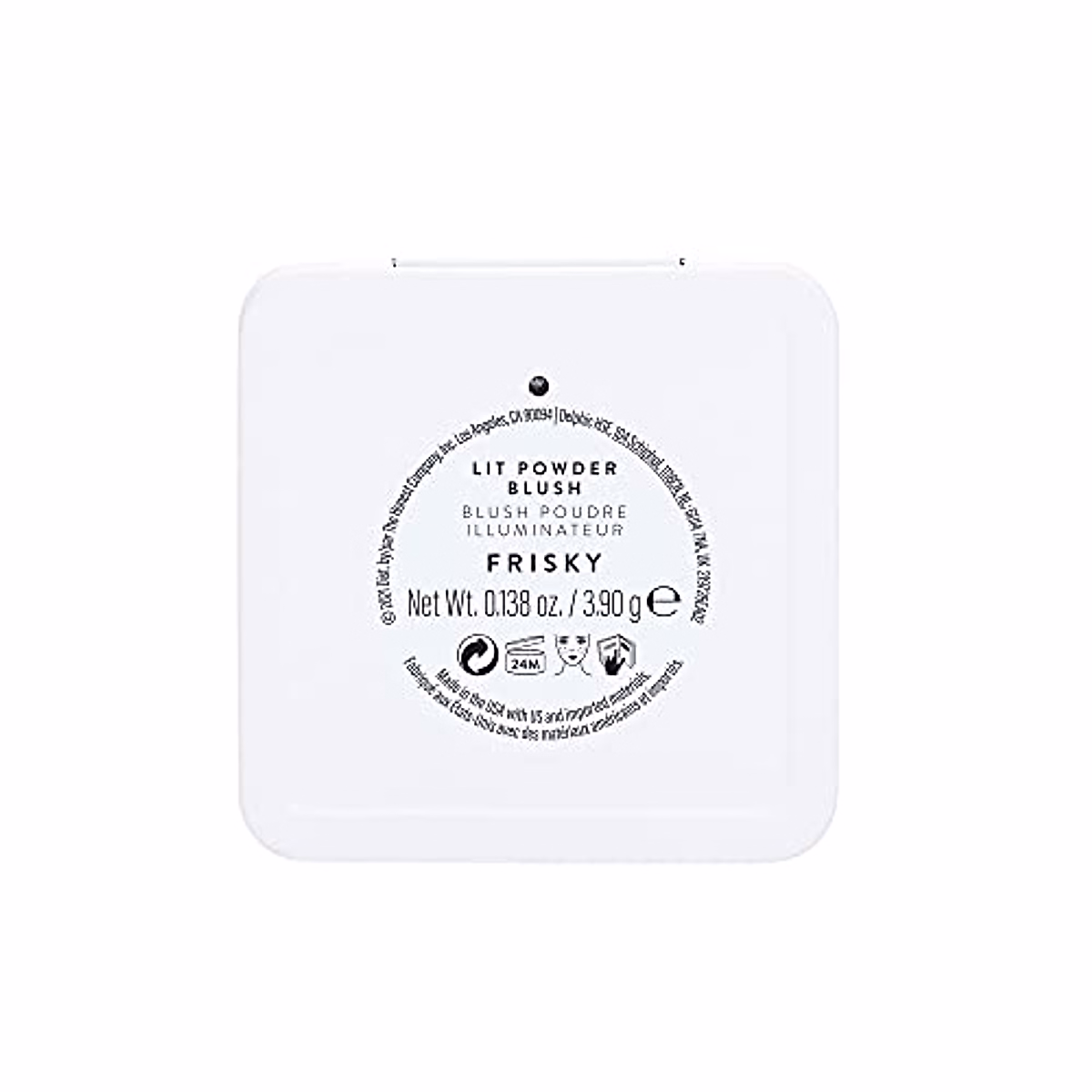 Honest Beauty Talc-Free Lit Powder Blush | Pearl Infused, Velvety Finish | EWG Verified, Organic, Vegan + Cruelty Free | Frisky, .14 oz