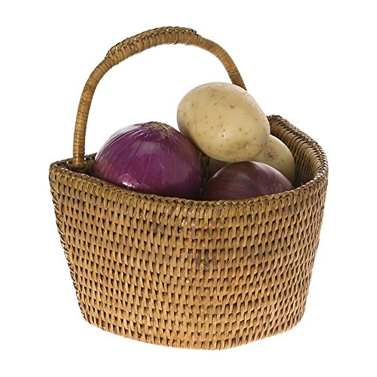 KOUBOO 1060074 La Jolla Wall Basket, Small, Honey Brown