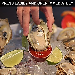 Patioer Oyster Shucker, Oyster Opener Tool Set, Oyster Clam Opener Machine with Oyster Shucking Knife Set, Gloves and G-Clip