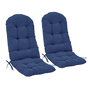 Outdoor Adirondack/Rocking Chair Cushions, Waterproof, Weather-Resistant, Terrace, Doorway, Leisure Relaxation (2 Count)
