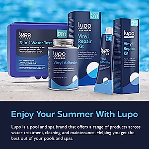 Lupo 3-in-1 Water Test Kit for Swimming Pools & Spas | Water Chemical Test Kit for pH, Total Chlorine and Total Bromine