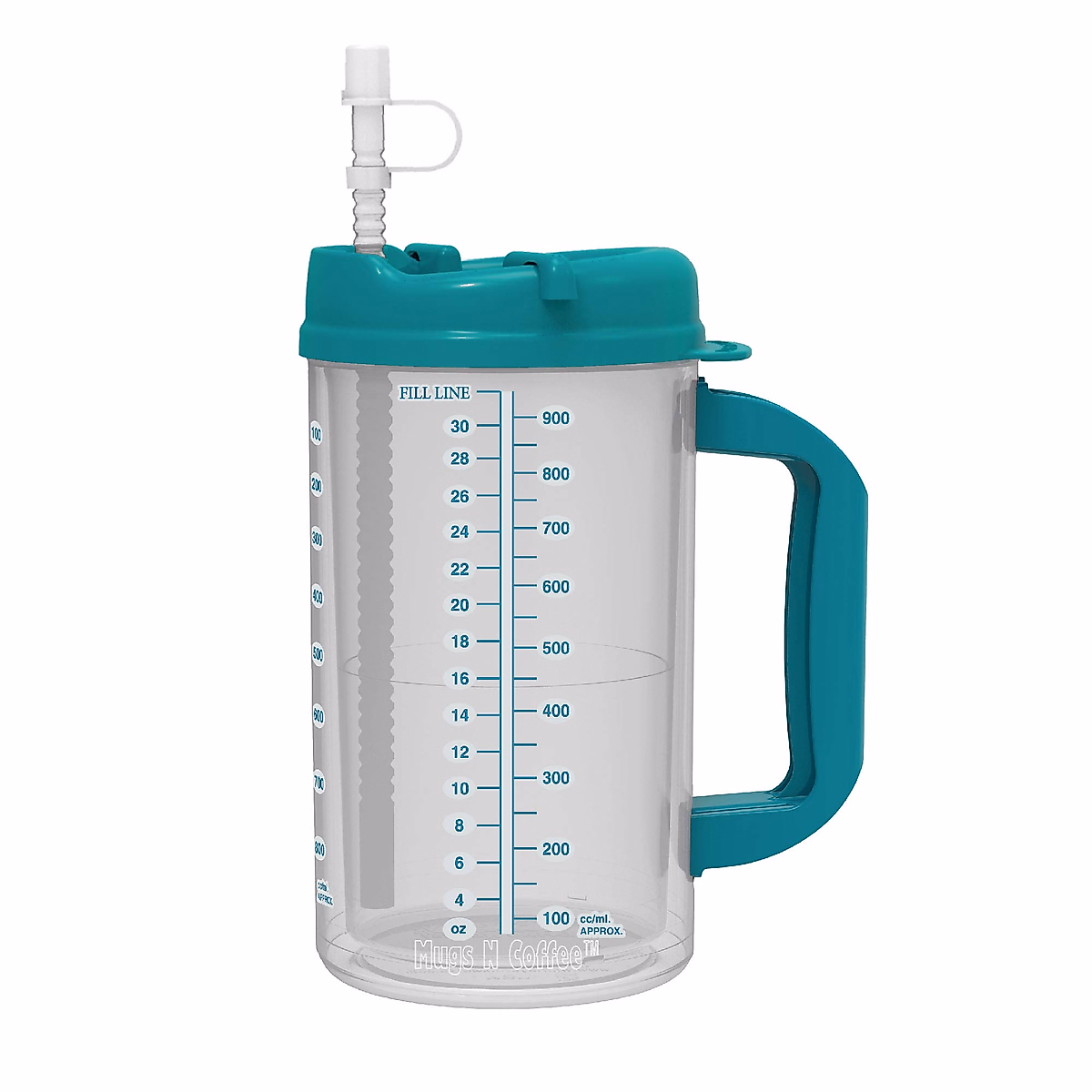 32 oz Whirley Insulated Travel Mugs Teal & Purple