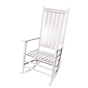 Dixie Seating Asheville Wood Rocking Chair No. 907SRTA Antique White