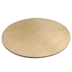 Lazy Susan Turntable For Dining Table, 20" 24" 28" 32" 36" 39" Wood Serving Tray With 360° Smooth Rotation Swivel Base, Easy To Share Food Rotating Serving Plate Round