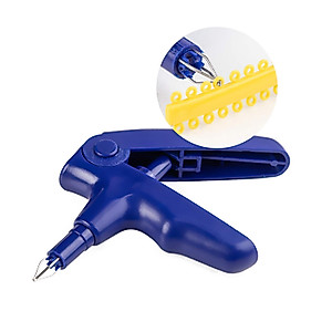 Dental Orthodontic Ligature Ties and Orthodontic Ligature Gun Dispenser, Teeth Orthodontic Ligature Ring Rubber Bands (Multi-color) 1040pcs (Ligature Gun and Ligature Ties)