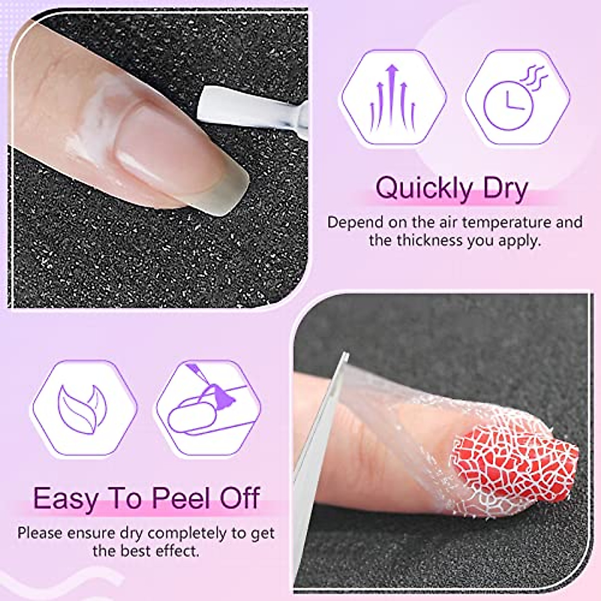 SAVILAND Liquid Latex for Nails, 30ML Latex Nail Polish Barrier Peel Off - Latex Tape Peel Off for Nails Cuticle Guard Skin Barrier Protector Nail Latex with Tweezers for Home DIY Nail Art Salon