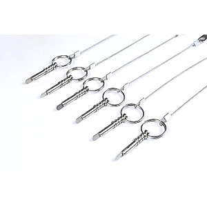 Boat Quick Release Pin 1/4" Dia w/Drop Cam & Spring - Lanyard Prevents Loss Stainless Steel Bimini Top Pin Marine Hardware 6 PCS