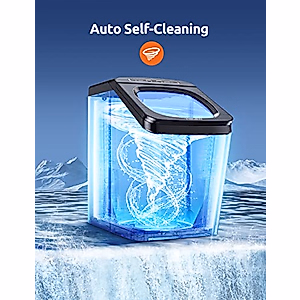 Nugget Ice Maker, YISUFO Ice Maker Countertop Pebble Ice Maker, 30lbs/Day, Self-Cleaning, 2 Ways Water Refill, Stainless Sonic Ice Maker Machine with 3Qt Water Reservoir, for Home Office Party Bar