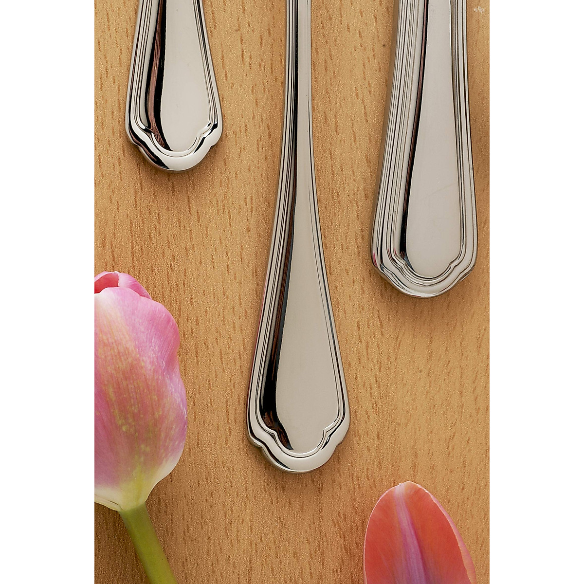 Fortessa Medici 18/10 Stainless Steel Flatware, 5 Piece Place Setting, Service for 1