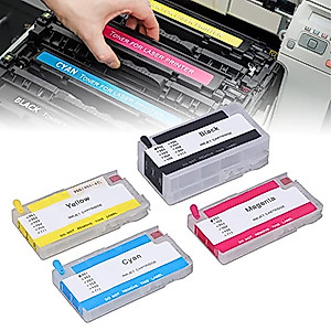 Walfront 4Pcs Ink Cartridge for Ink Cartridge Replacement Printer Ink Cartridge Officejet Pro 251dw 276dw 8100 8600 8610 8620 8630 8640 8650 Printers