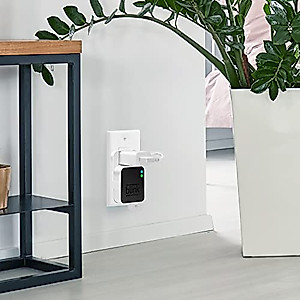 WDZREE Outlet Wall Mount for Blink Sync Module 2,Save Space and Easy Move Mount Bracket Holder for Blink Outdoor Indoor Home Security Camera with Easy Mount Short Cable and No Messy Wires or Screw