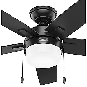 Hunter Fan Company 52486 Anisten Ceiling Fan, Matte Black