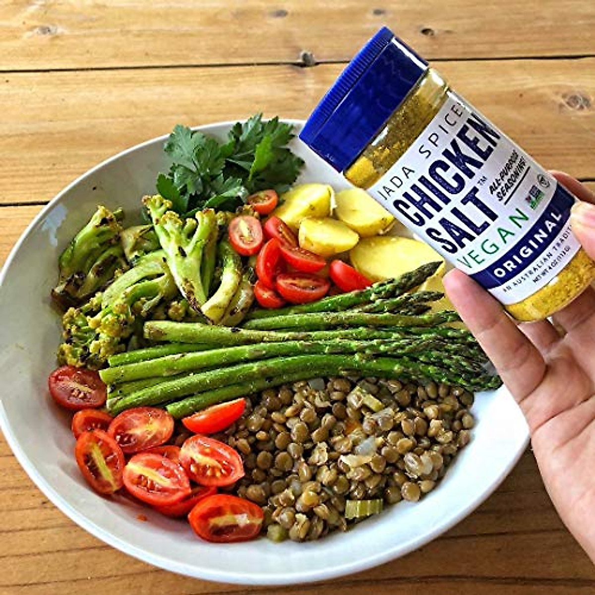 JADA Spices Chicken Salt Spice and Seasoning - Original Flavor - Vegan, Keto & Paleo Friendly - Perfect for Cooking, BBQ, Grilling, Rubs, Popcorn and more - Preservative & Additive Free