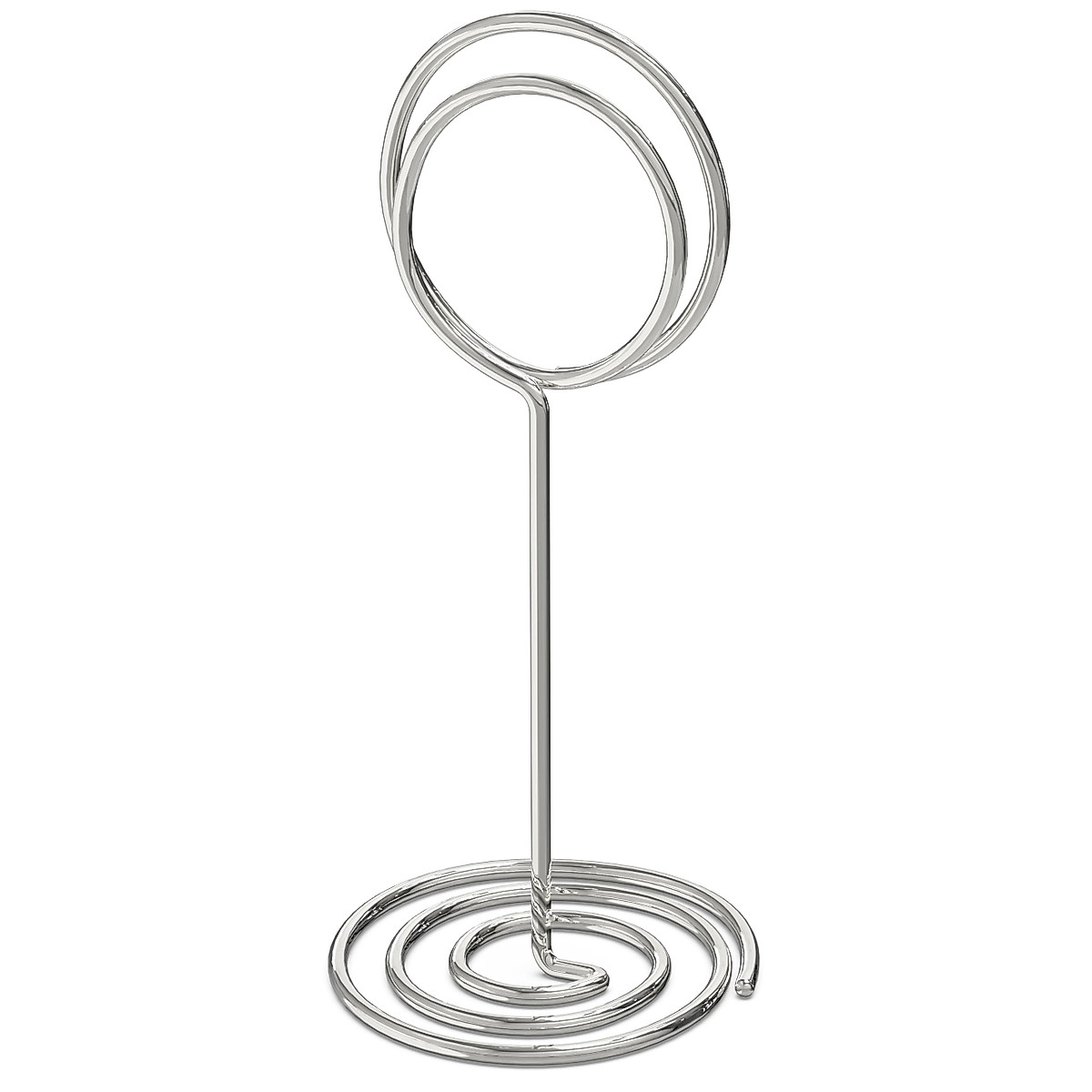 10 Pack Table Number Holders for Wedding - Silver Place Card Holder - Table Sign Holders - Picture - Photo Holders for Tables - Mini Table Number Stands Silver - Small Table Number Holders Clip Stand