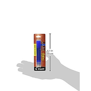 Pilot Gel Ink Refills for FriXion Erasable Gel Ink Pen, Fine Point, Blue Ink, 3 Packs 9 refills total
