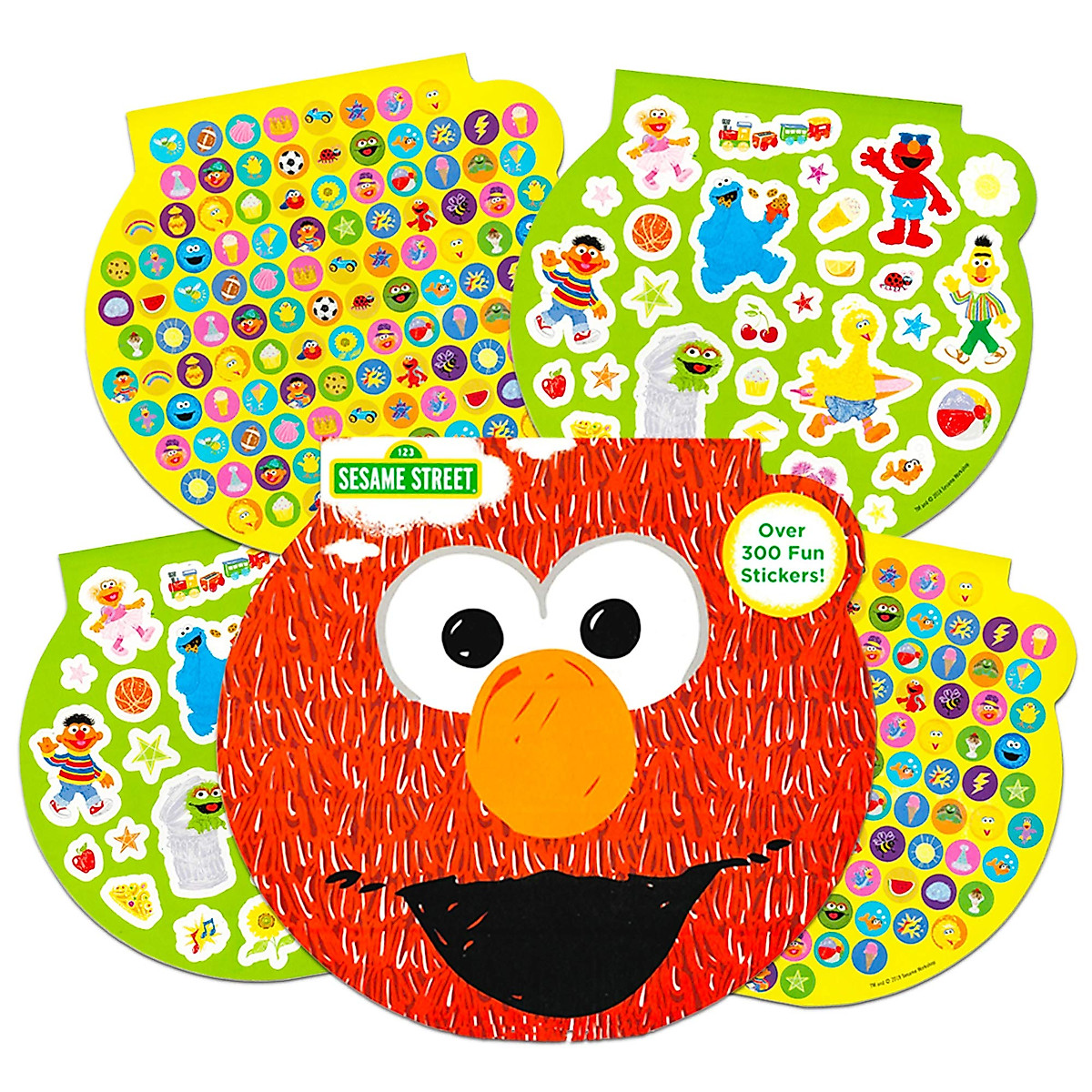 Cookie Monster Toy Figure and Sesame Street Sound Book for Toddlers 1-3 - Bundle with Sesame Street Cookie Monster Plush Toy and Interactive Sound Book Plus Sesame Street Stickers and More