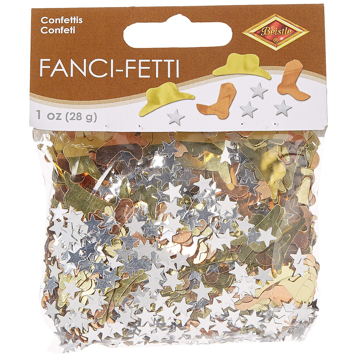 Fanci-Fetti Western Icons (copper, gold, silver) Party Accessory (1 count) (1 Oz/Pkg)