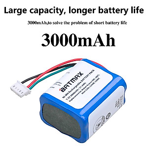 Batmax 3000mAh Ni-MH Battery Compatible with iRobot Braava 380 380t 390t Mint 5200 5200B 5200C Vacuum Cleaner
