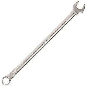 URREA 12-Point Combination Wrench - 10mm Extra Long Mechanics Tool with Extended Reach & Nickel-Chrome Finish - 1210ML