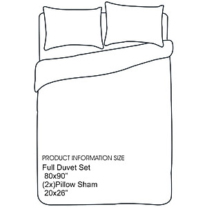 SereneSleep Grey Duvet Cover Set Full Size - Soft Brushed Microfiber Full Size Duvet Cover 3Pcs, Includes 1 Duvet Cover with 2 Pillow Sham Lightweight, Breathable, Easy Care (Full, Grey)