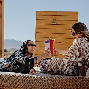 BOTTLE BOTTLE Insulated Coffee Tumblers with Dual-use Lid and Straw Double Walled Iced Travel Coffee Mug for Woman and Man 18 oz Stainless Steel Tumbler with Handle(Cherry Blossoms)