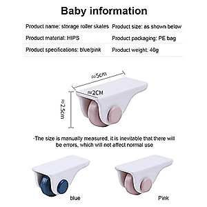 ZHYH 2 Colors Storage Box Roller Wheels for Furniture Household Directional Pulley Self-Adhesive Wearable Storage Box Bottom Caster (Color : Black-JoJo's Bizarre Adventure1)