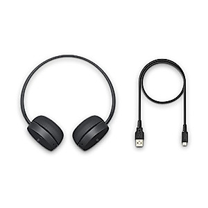 Sony WH-CH400 Wireless Headphones, Black (WHCH400/B) (Renewed)