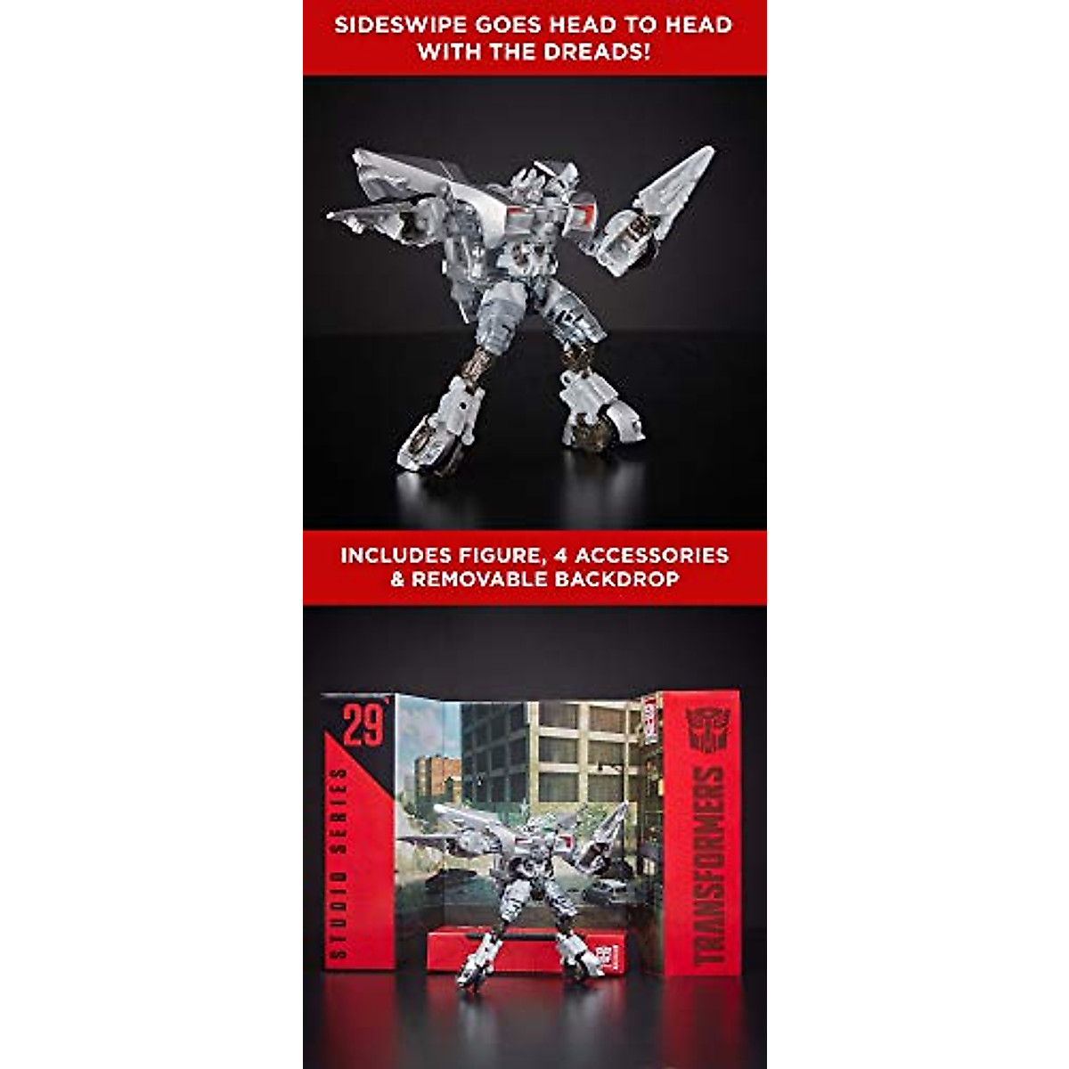Transformers Studio Series 29 Deluxe Class Dark of The Moon Sideswipe Action Figure