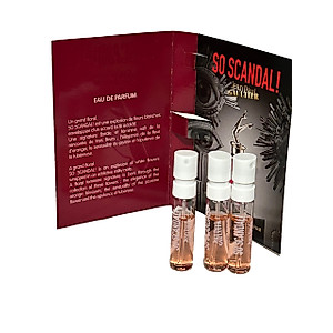 Jean Paul Gaultier So Scandal Women Sample EDP 0.05 fl. oz. / 1.5 ml Vial Spray Mini Perfume Vial Eau De Parfum (Set of 3)